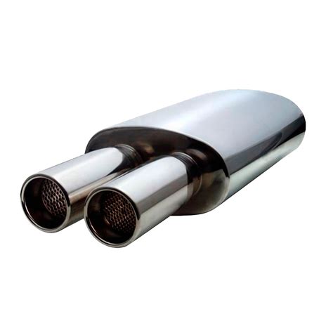Abafador Luzian La Aço Inox Corpo Oval Dupla Saída R em Mercado Livre