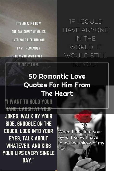 50 Romantic Love Quotes For Him From The Heart