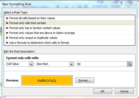 Coloring Numbers Based On Specific Criteria Using Conditional Formatting