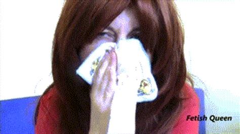 Fetish Queen Blowing Thick Snot