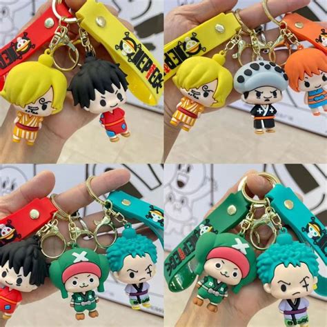 Gantungan Severe Hebohh 3d Keychain One Piece Luffy Zoro Copper Sanji Nami Usop Brook Shopee
