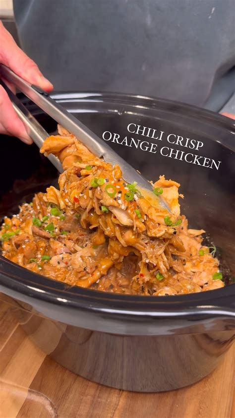 Tom Walsh Chili Crisp Orange Chicken My Slow Cooker Meal Prep