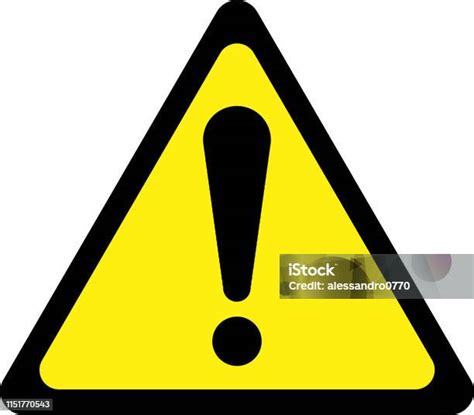 Signe Davertissement Jaune Avec Le Symbole De Point Dexclamation