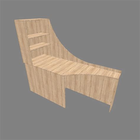 Desk Unit Plans With Dimensions — Curved Oak Design