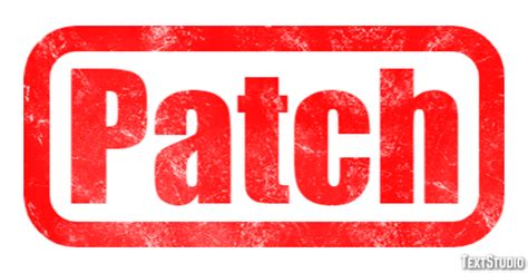 Patch Text Effect And Logo Design Word