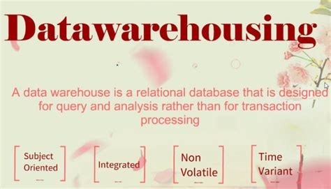 What Is Datawarehouse And Datawarehousing