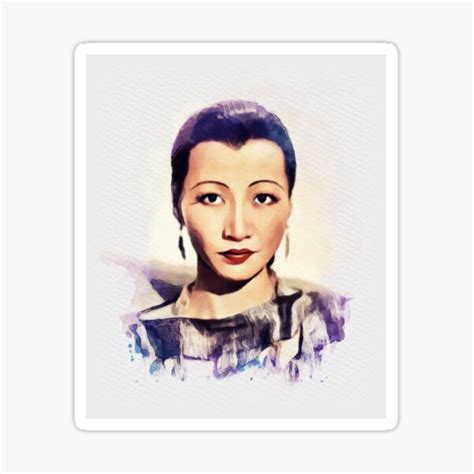 Anna May Wong Movie Star Sticker By Hollywoodize Redbubble