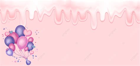 간단한 풍선 핑크 만화 단순한 풍선 분홍색 배경 일러스트 및 사진 무료 다운로드 Pngtree