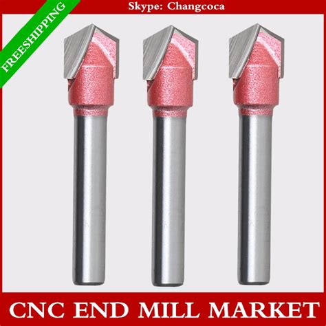 6mm120degree10mmcnc Tungsten Steel 3d V Bitcnc Machine Toolpvcmdf