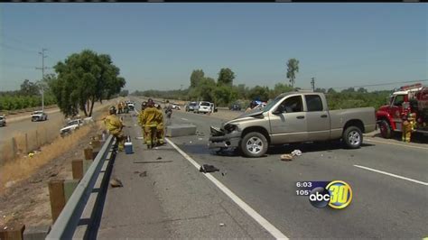 One Killed After Truck Collides With Caltrans Vehicle Near Visalia
