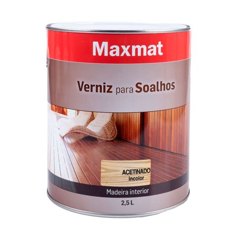 Verniz P Soalhos Madeira Acetinado 25l 10067426 Maxmat