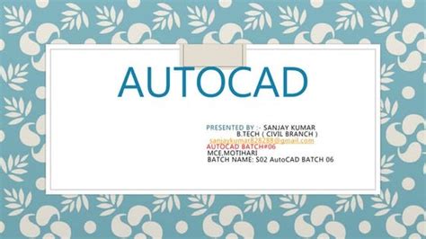 Autocad Exercises Pdf