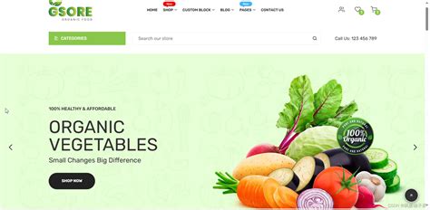 【前端素材】推荐优质在线绿色果蔬电商网站设计gsore平台模板（附源码）绿色电商网站 Csdn博客