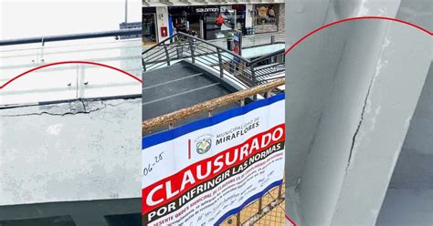 Larcomar Las Deficiencias Que Se Hallaron Y Llevó A Su Clausura Temporal Por La Municipalidad