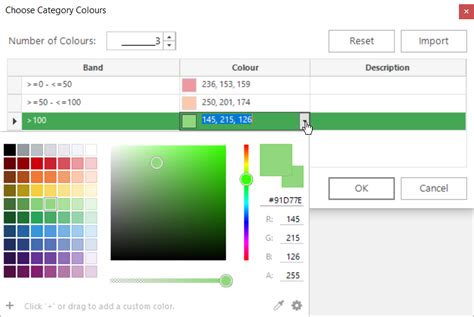 Custom Colours In Cube Tree And Map Thematics