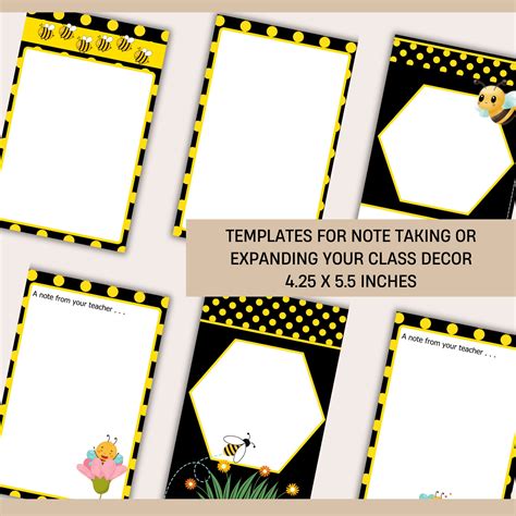 Bumble Bee Classroom Décor Bundle For Preschool Bulletin Board Bumble Bee Theme Classroom Décor