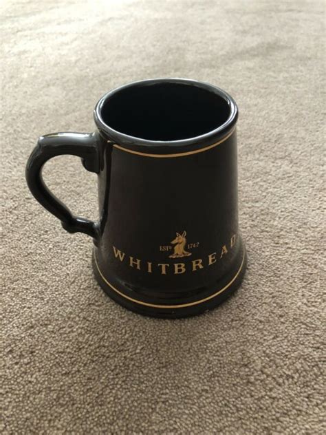 Large Chocolate Brown Whitbread Tankard Antique Price Guide Details Page