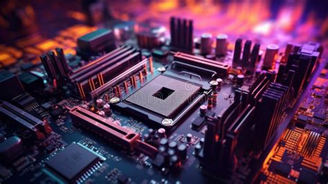 Circuit Board Technology Background Central Computer Processors Cpu Concept Stock Image