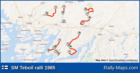 Maps Sm Teboil Ralli 1985 Ralli Sm Rally