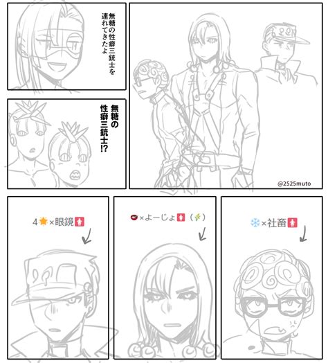 年末なので未完成の夢作品供養 全然今年の絵じゃないけど乗っかっていいョョも未完成のやつ沢山ある 」無糖53東4こ62bの漫画