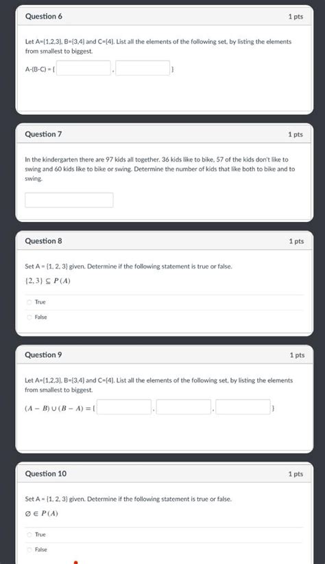 Solved Question Pts Let A B And C Chegg Com