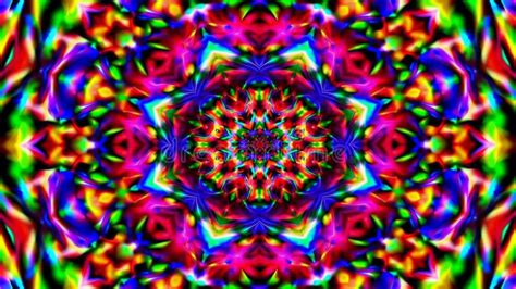 Colorful Kaleidoscopic Pattern With Vibrant Geometric Shapes Abstract Symmetry Artistic Design
