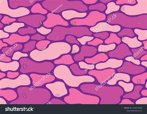 Camouflage Texture Seamless Pattern Flat Curve Stock Vector Royalty Free 2230110669 Shutterstock