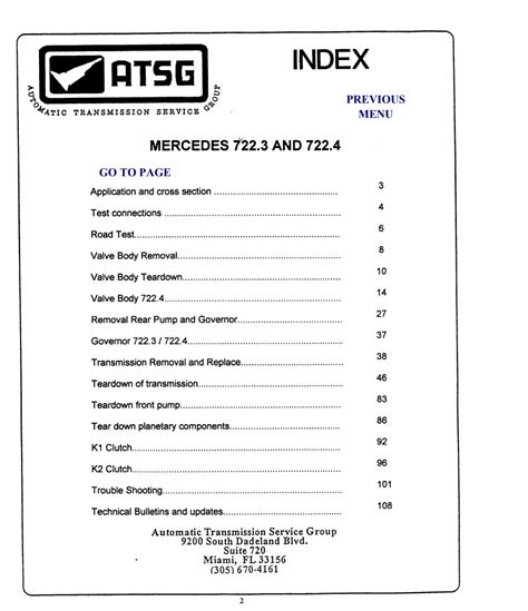 Service Manual Atsg Mercedes 722 4 And 722 3