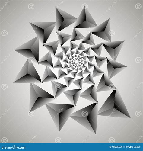 Swirl Vortex Background Rotating Spiral Pattern Of A Whirling Of Hearts Triangle Gradient
