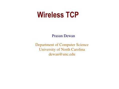 ppt wireless tcp powerpoint presentation free download id 503161