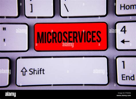 Conceptual Hand Writing Showing Microservices Business Photo Text