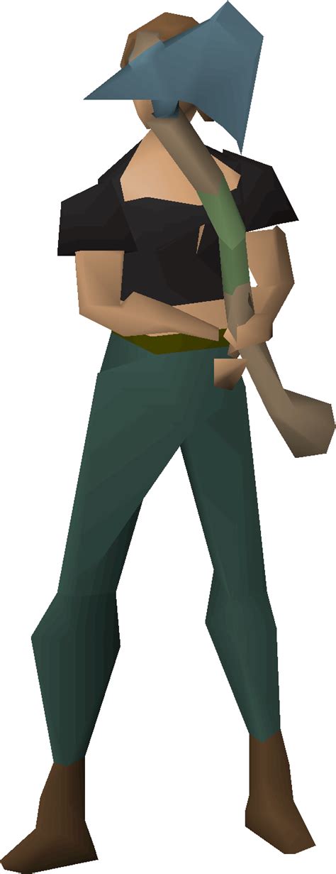 File Rune Felling Axe Equipped Female Png Osrs Wiki