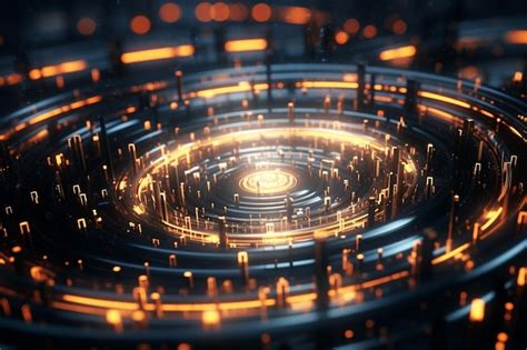 Premium Photo Abstract Visualization Of A Circular And Generative Ai