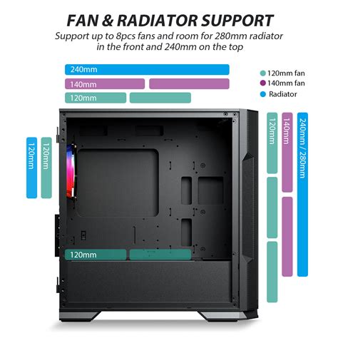 Buy Vetroo M03 Compact Computer Case Micro ATX Mini ITX Gaming PC Case