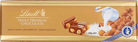 Lindt Mliečna Tabuľková čokoláda Swiss Classic S Lieskovými Orieškami 300 G Pilulkask