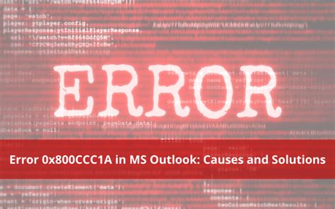 Error 0x800ccc1a In Ms Outlook Causes And Solutions Vu Assistance Blog
