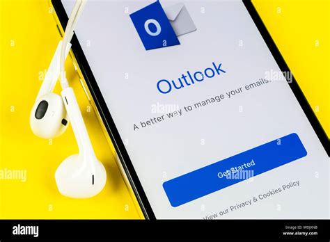 Helsinki Finland May 4 2019 Microsoft Outlook Office Application Icon On Apple IPhone X