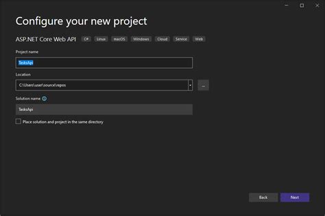 vs2022 tasksapi coding sonata