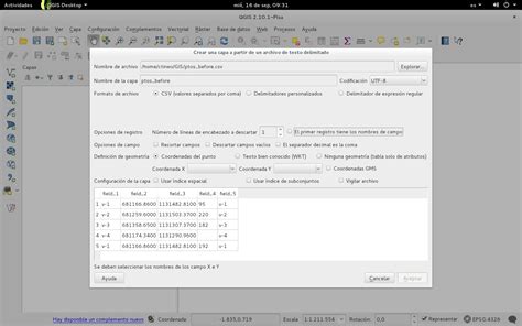 bug report 13346 import csv via add delimited text layer ignore