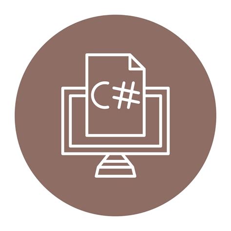 Premium Vector C Sharp Vector Illustration