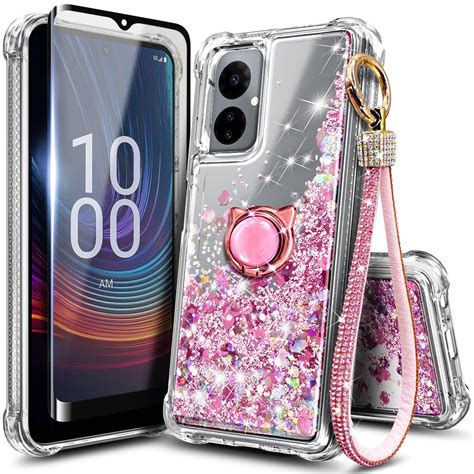 Compatible With Boost Mobile Celero 5G 2024 Case With Tempered Glass