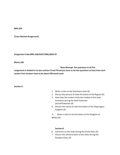Ignou Mhi 104 Solved Assignment 2024 25 English Medium Ignou Solved