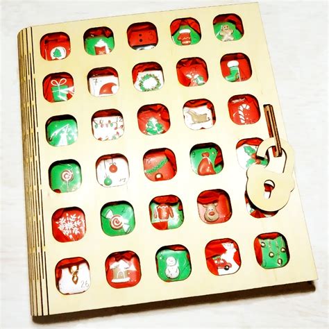 Stl File Plywood Advent Calendar Christmas T 📅 Dxf・3d Printing