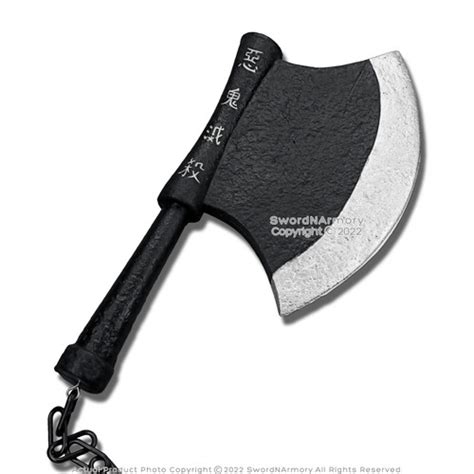 Gyomei Himejima Foam Spiked Flail Axe Chain Demon Fantasy Anime Cosplay