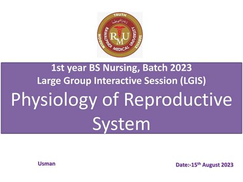 Reproductive Physiology Pptx