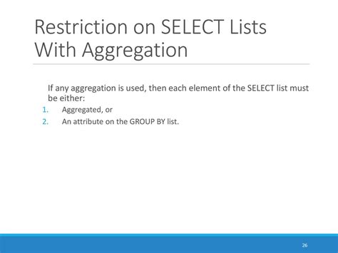 outerjoins grouping aggregation insert delete update ppt download