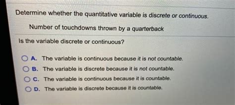 Get Answer Determine Whether The Variable Is Qualitative Or