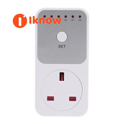 I Know Smart Control Countdown Timer Switch Plug In Socket Auto Shut Off Outlet Uk Plug Lazada Ph