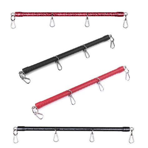 สแตนเลสโลหะ Pu หนัง Spreader บาร์ สำหรับ Handcuffs ข้อมือข้อเท้า