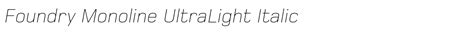 Foundry Monoline Font Webfont And Desktop Myfonts